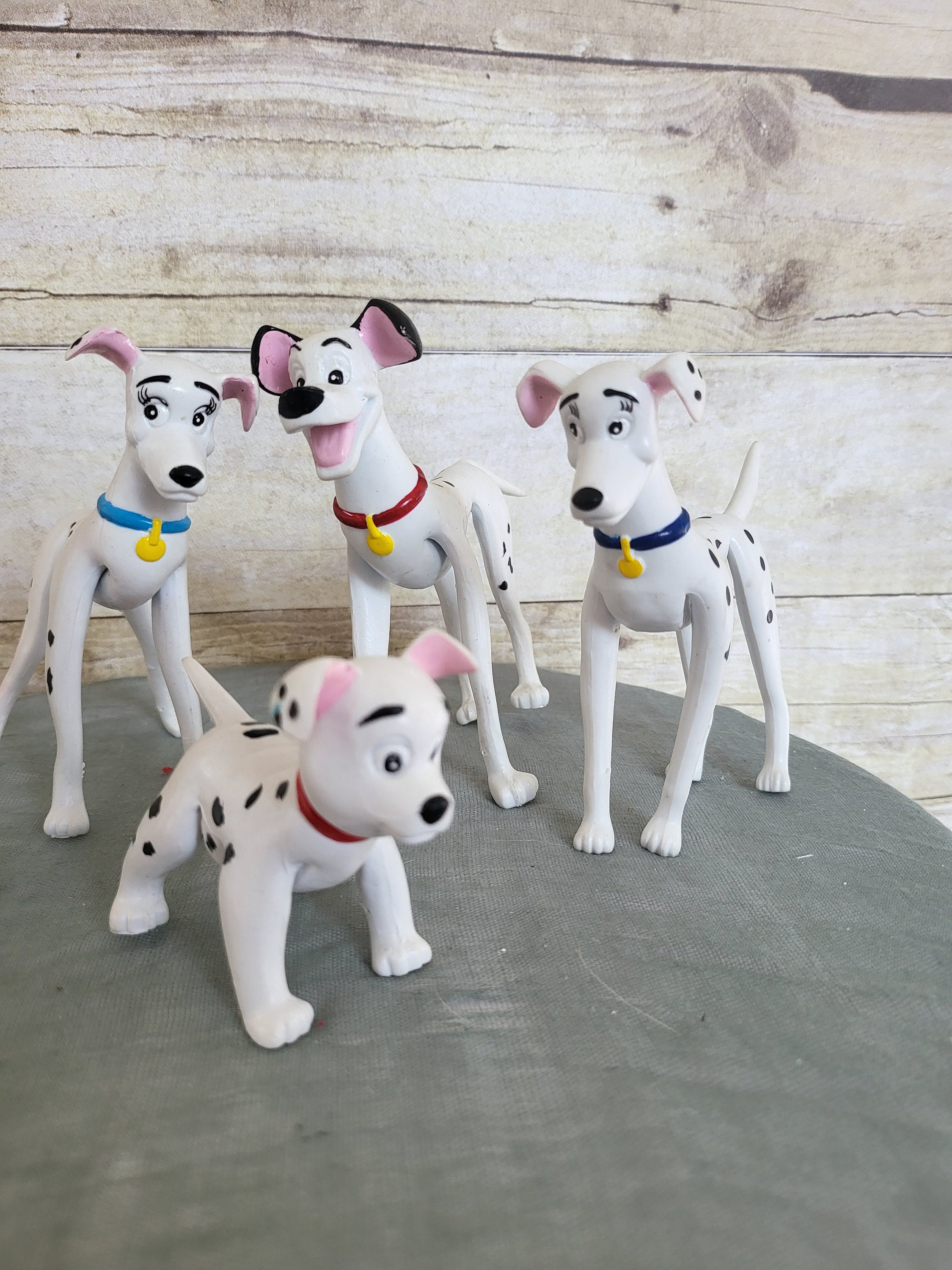 Vintage Disney Just Toys 101 Dalmatians Set of 6 Bendable Figures Pongo ...