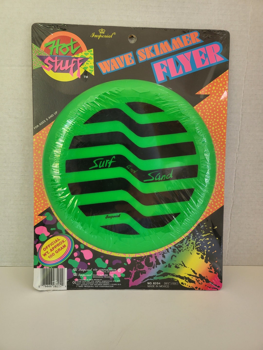 Imperial Hot Stuff Wave Skimmer Flyer Surf and Sand Bright Green With ...