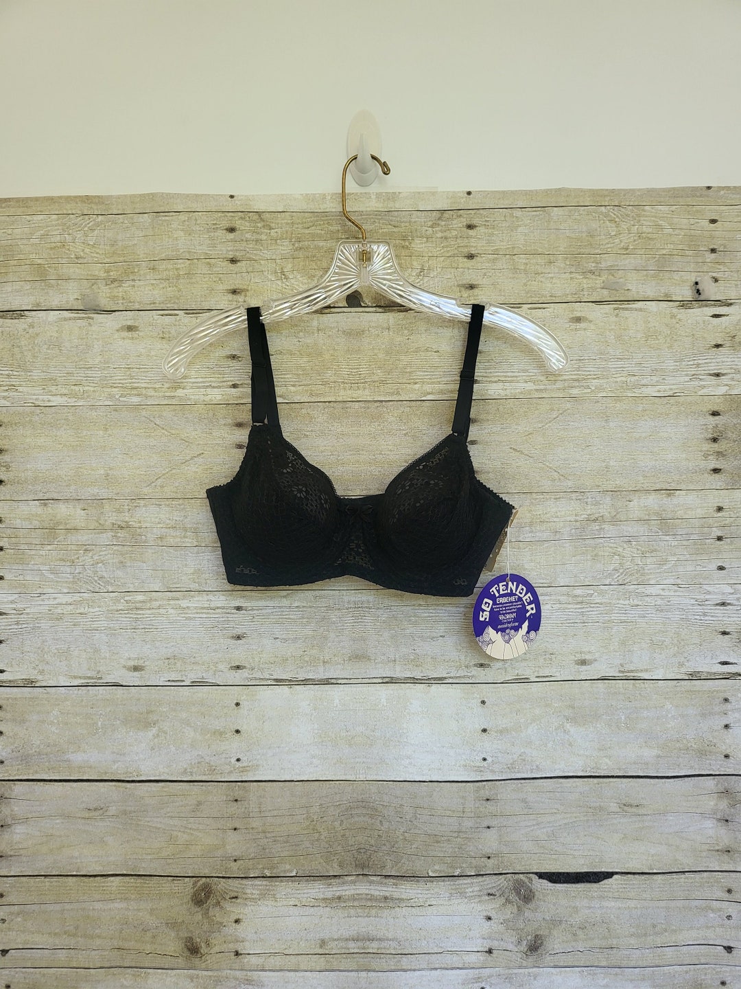 Vintage Maidenform so Tender Crochet Sea Dream Collection Black Lace ...