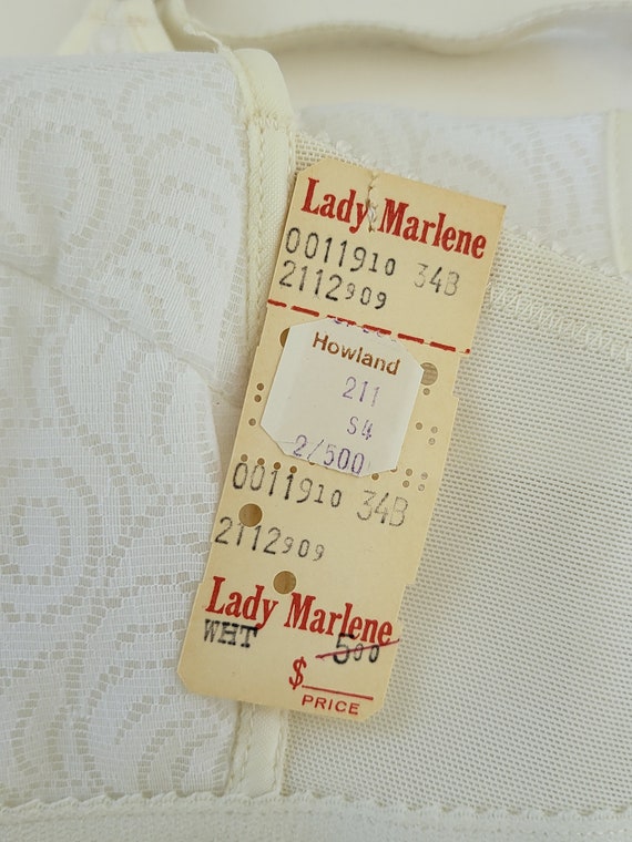 Vintage Lady Marlene White Lace 34b Bra Style 119 Vin… Gem