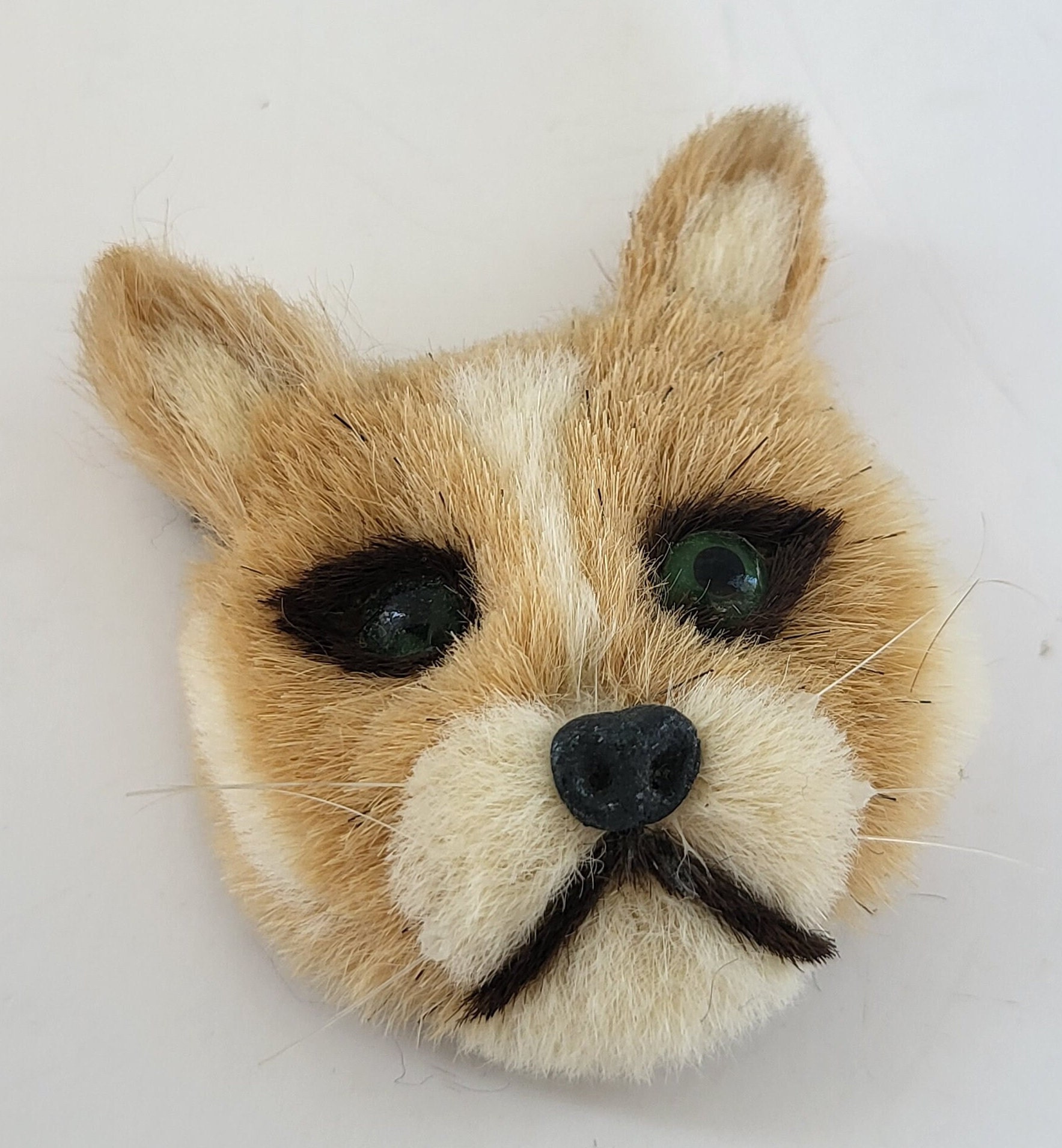 Vintage 1970's/1980's Fur Fox Face Magnet Fox Face Magnet 3D Fox Face ...