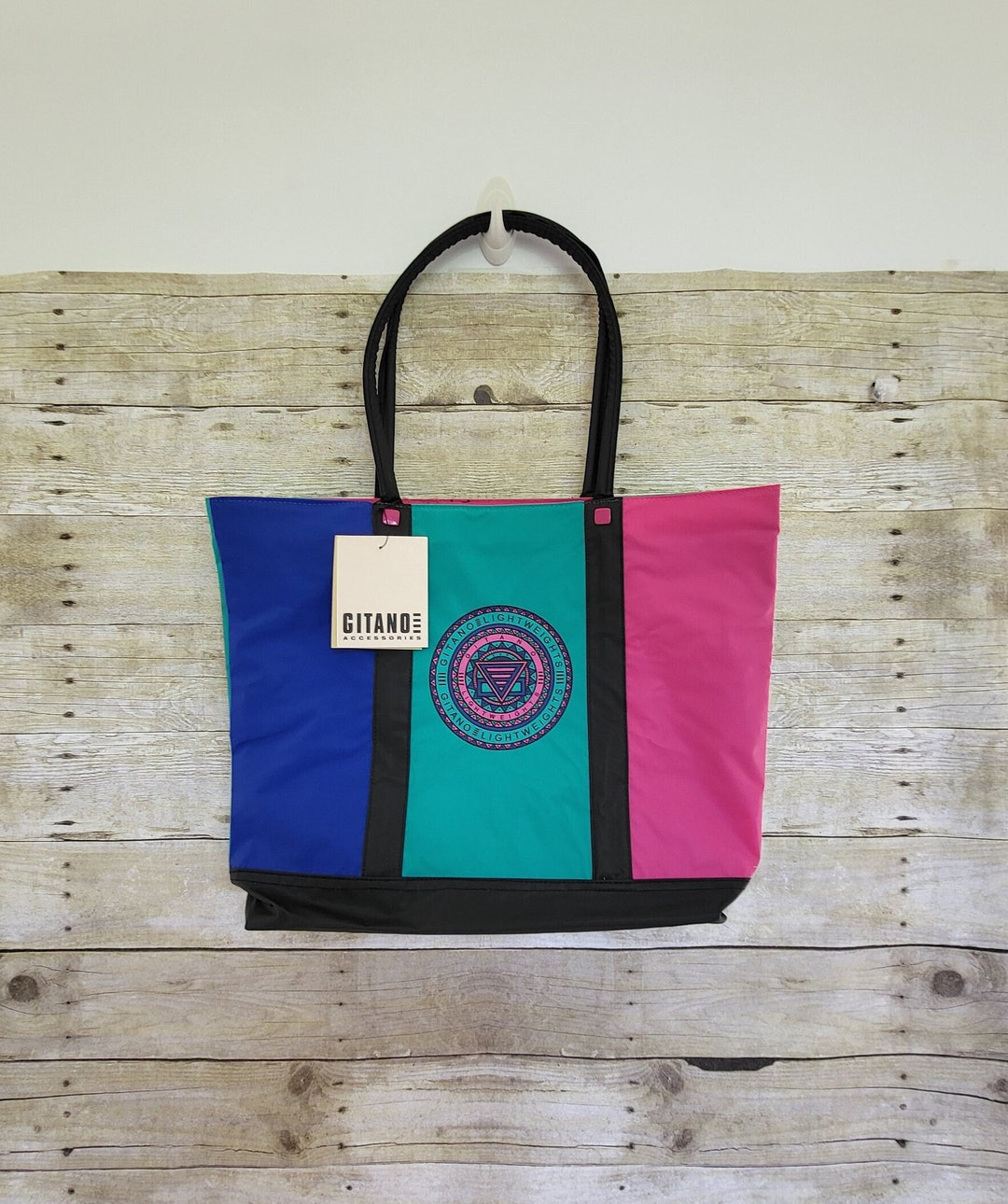 Vintage 1991 Gitano Tote Bad 1990's Tote Bag NEVER USED Gitano ...