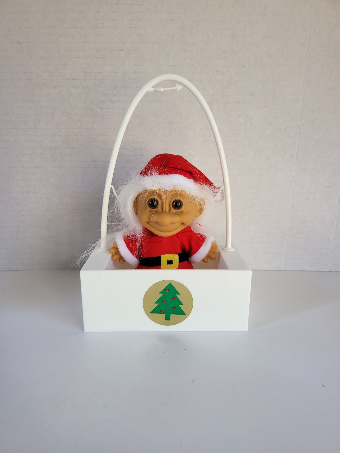 Vintage Russ Troll Mrs. Claus Figure 5.25 Inches Made in China in Red ...