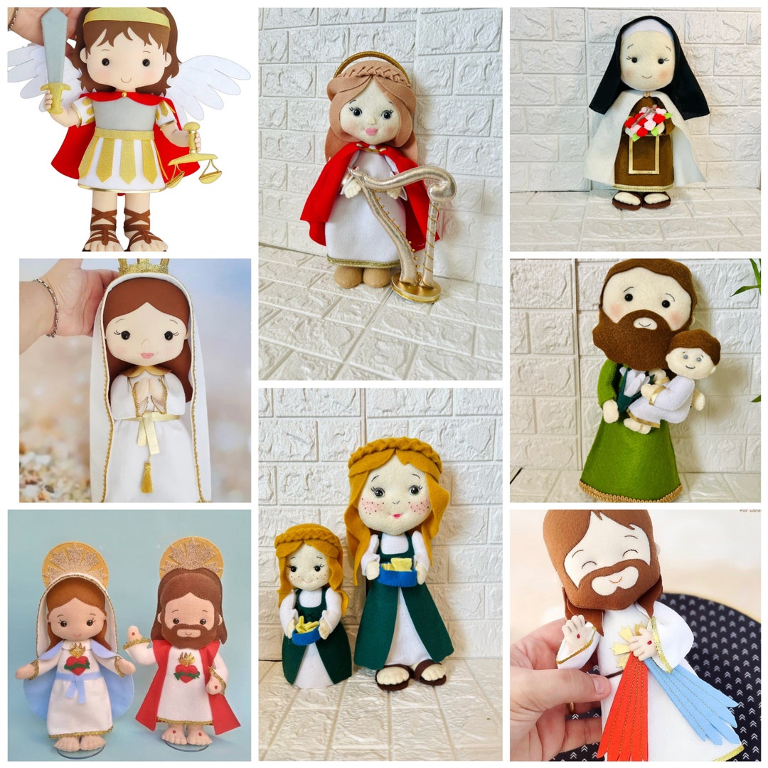 Hand Stitched Felt Saint Dolls: Catholic Gift, Customized - Etsy