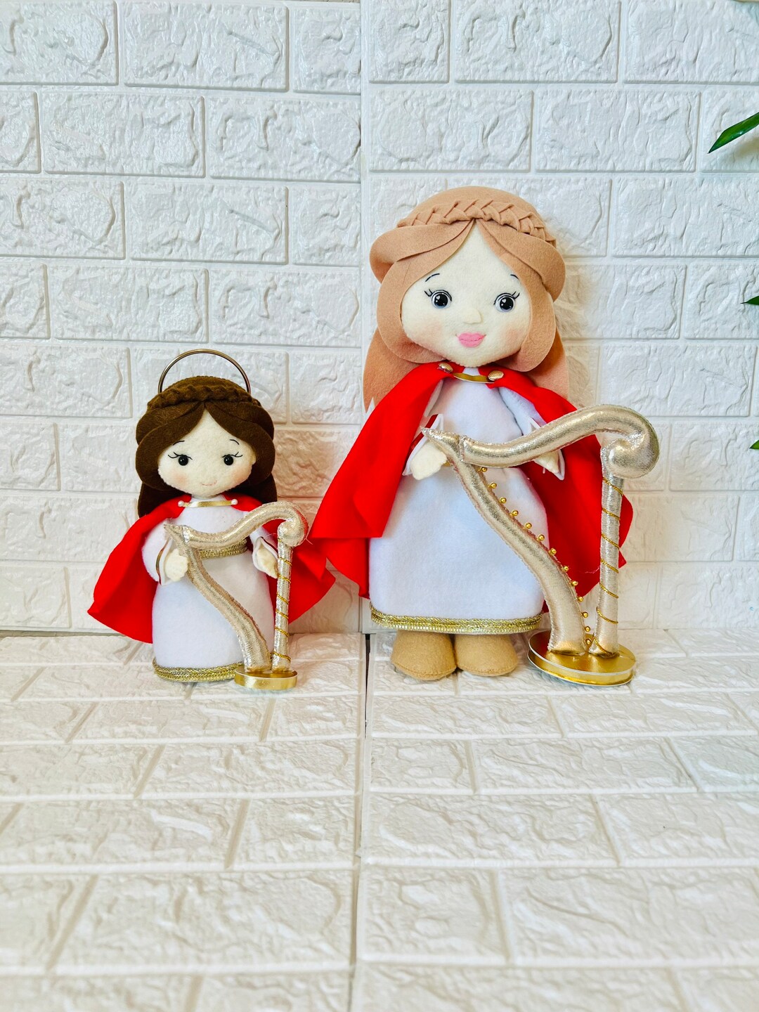 Saint Cecilia Doll, Saint Ornaments, Mother Mary Doll, First Communion ...