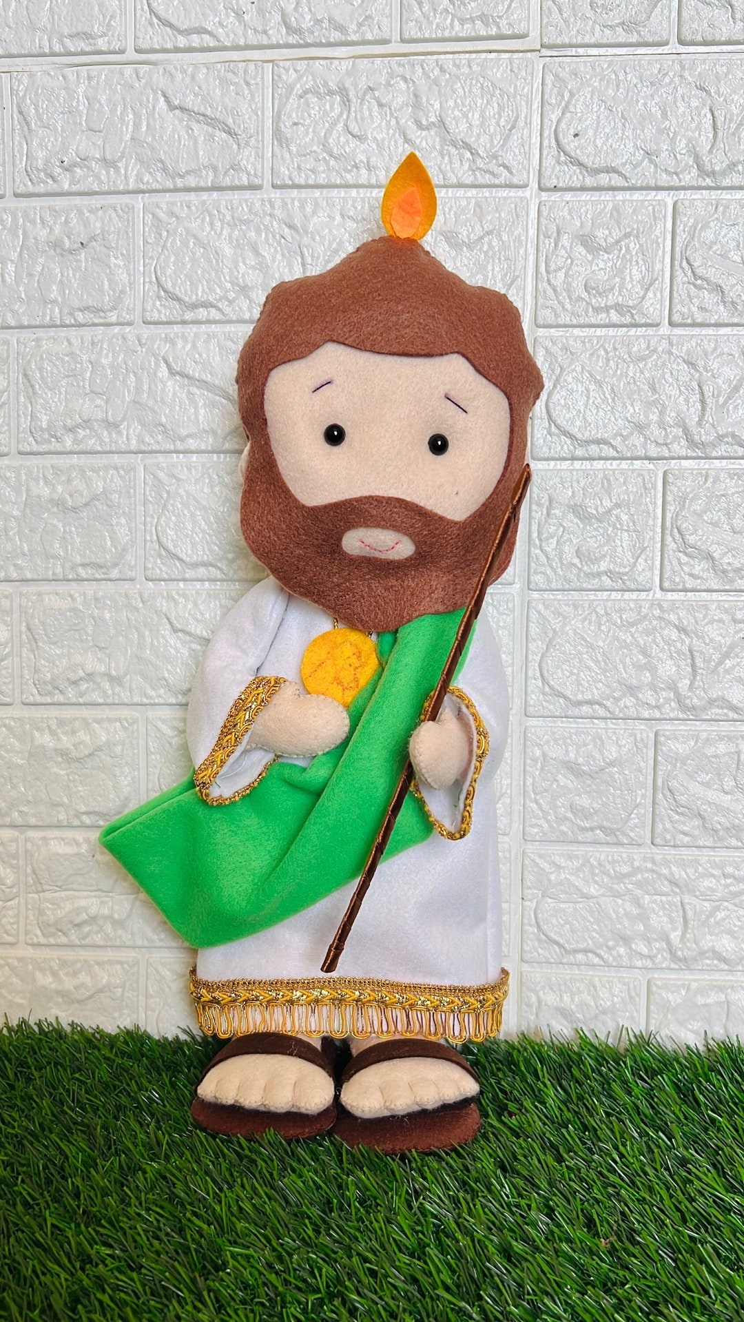Handmade St. Jude Felt Doll: Catholic Gift, Saint Ornament - Etsy