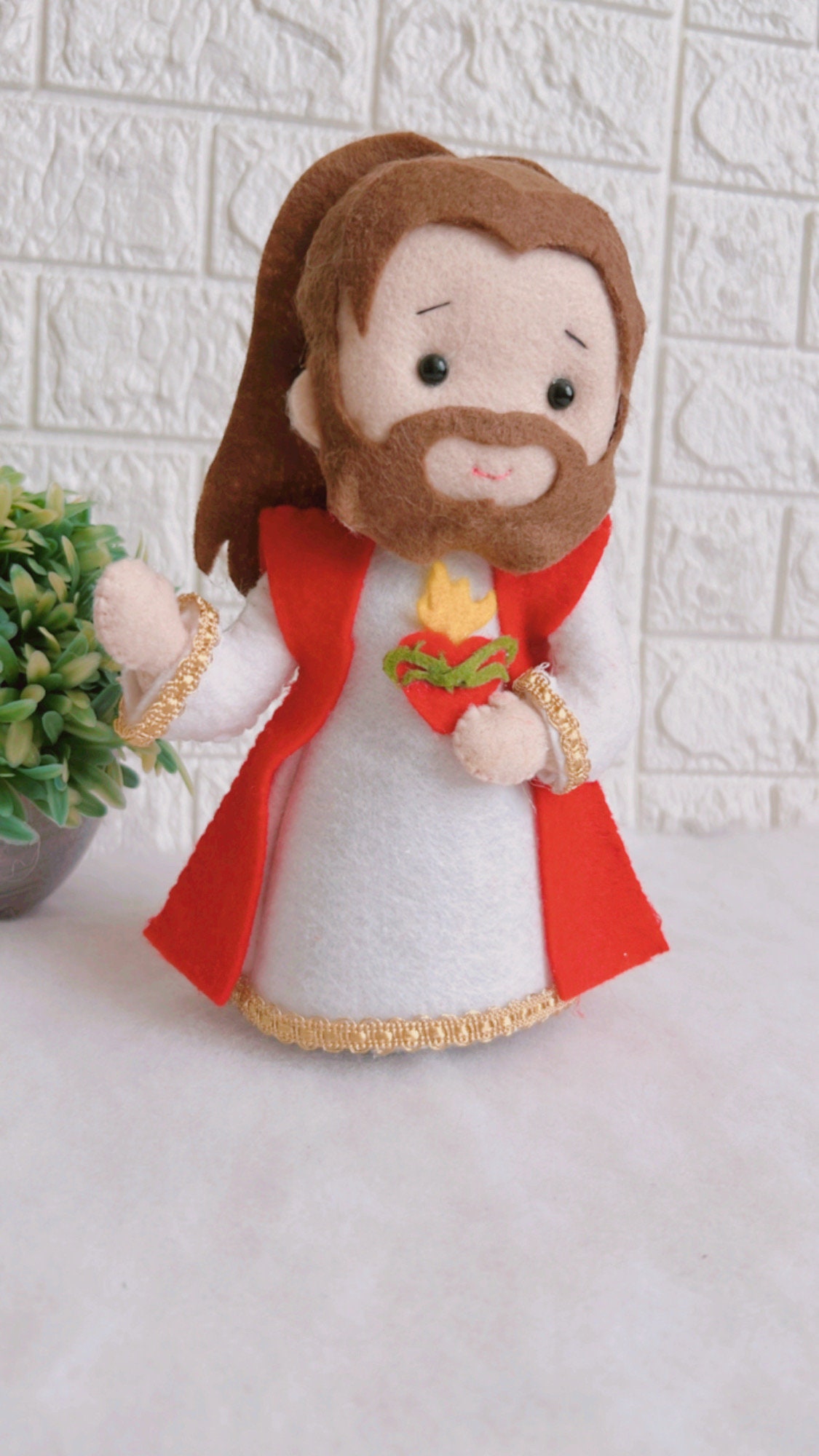 Sacred Heart of Jesus Doll Saint Dolls Jesus Rug Doll - Etsy