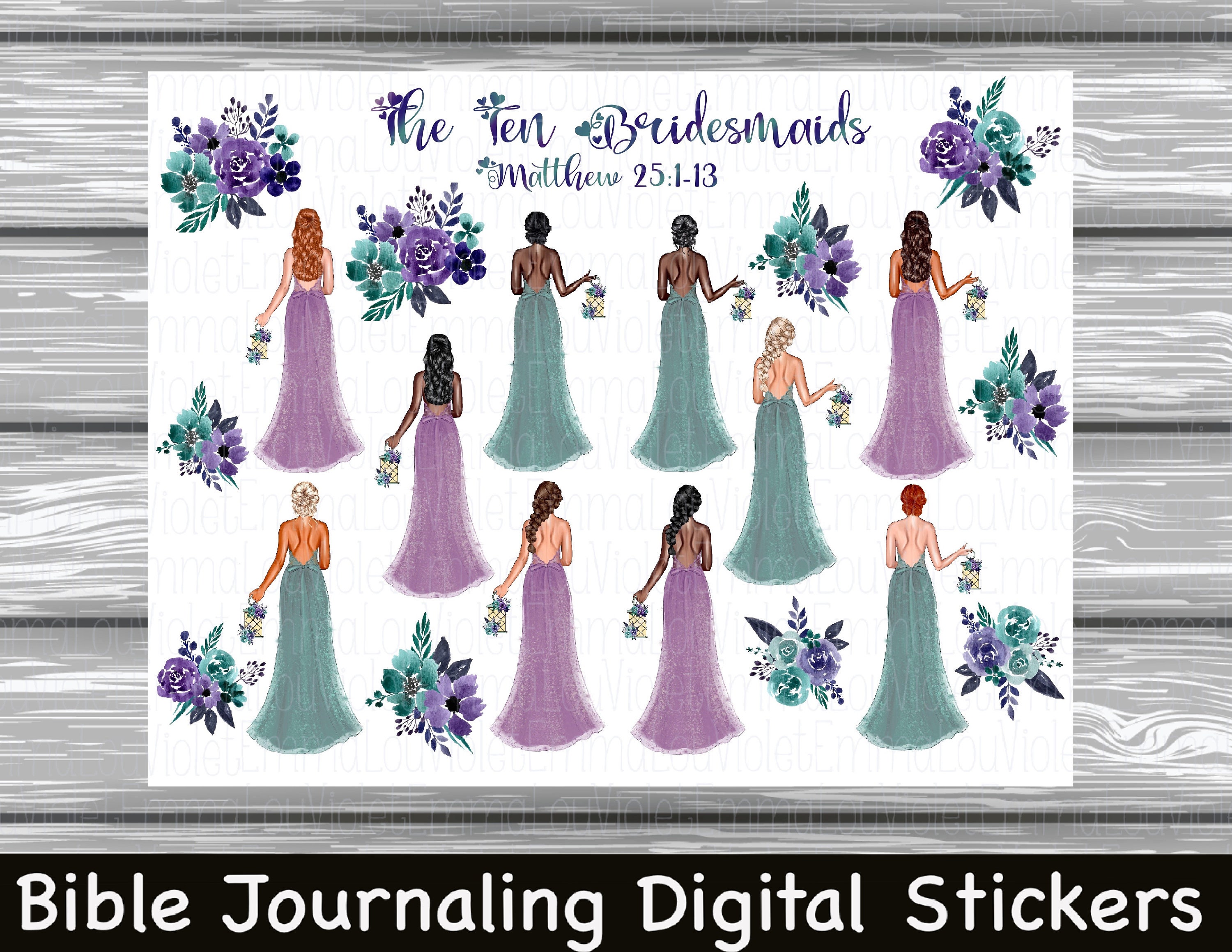 Parable of the Ten Bridesmaids Bible Journaling Printable - Etsy