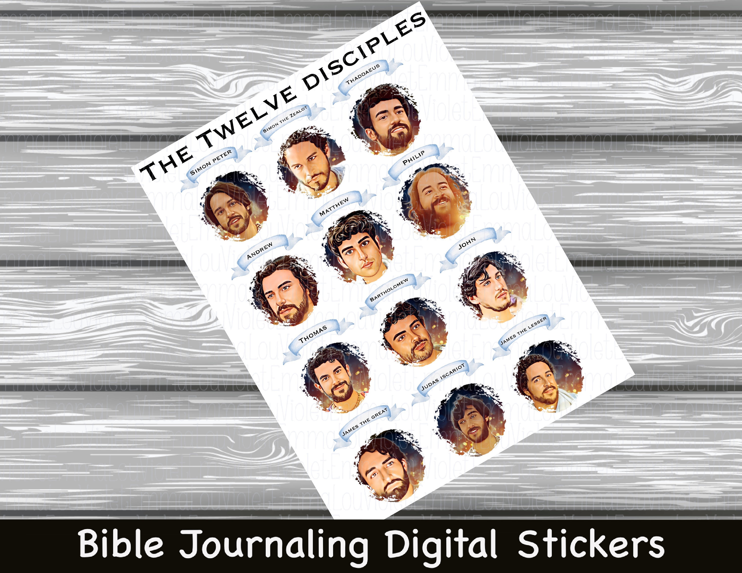 The Twelve Disciples Men of the Bible Series Bible Journaling - Etsy