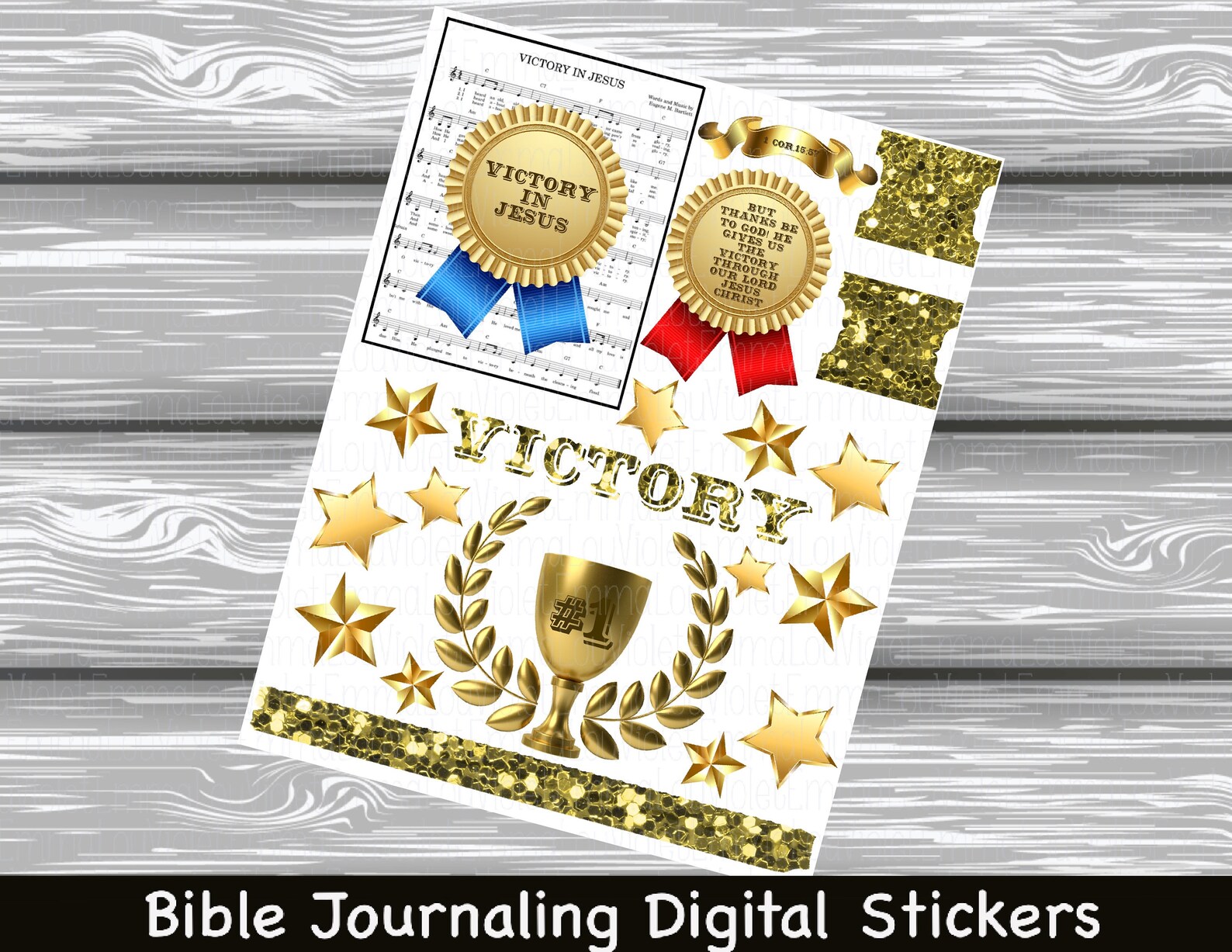 Victory in Jesus Hymn Sticker Series Bible Journaling - Etsy
