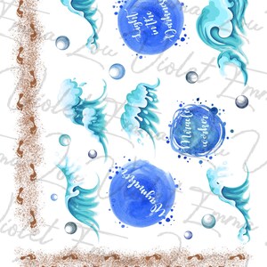 Moses Parts the Red Sea Bible Journaling Stickers Instant Digital ...