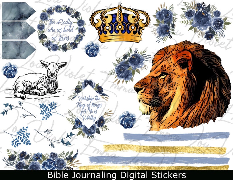 Lion and the Lamb Revelations Bible Journaling Printable - Etsy