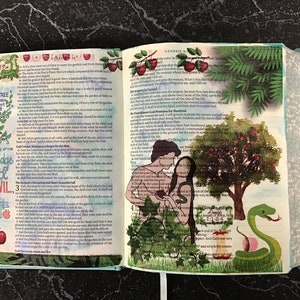 Adam and Eve Bible Journaling Stickers: Christian Faith Printable (PDF ...