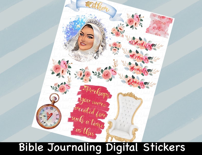 Esther-women of the Bible Series Bible Journaling Printable - Etsy