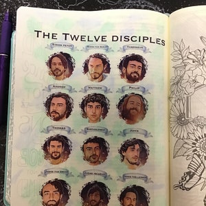 The Twelve Disciples Men of the Bible Series Bible Journaling Printable ...