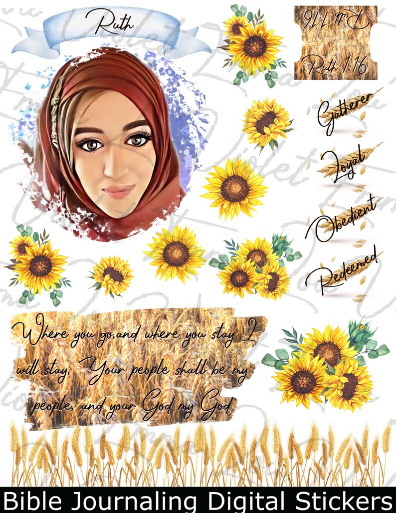 Ruth-women of the Bible Series Bible Journaling Printable - Etsy