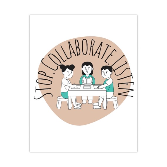 Teamwork Classroom Poster Premium Matte Posters - Etsy