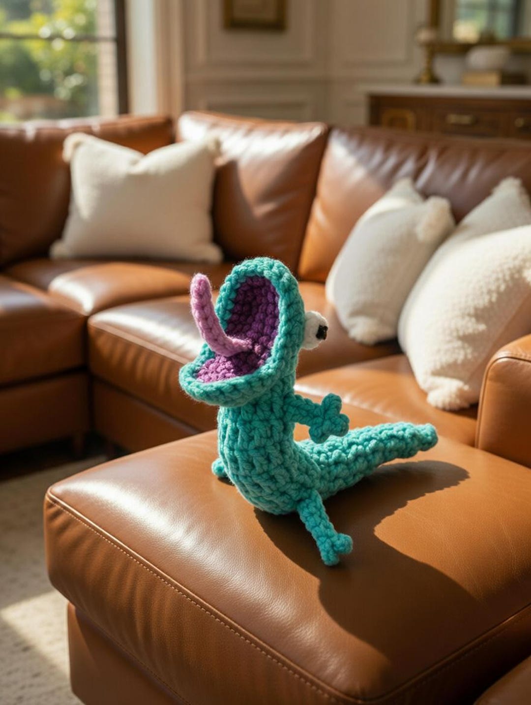 Amigurumi Tom Lizard Häkelanleitung PDF, Süßes Teal Monster Plüschtier ...