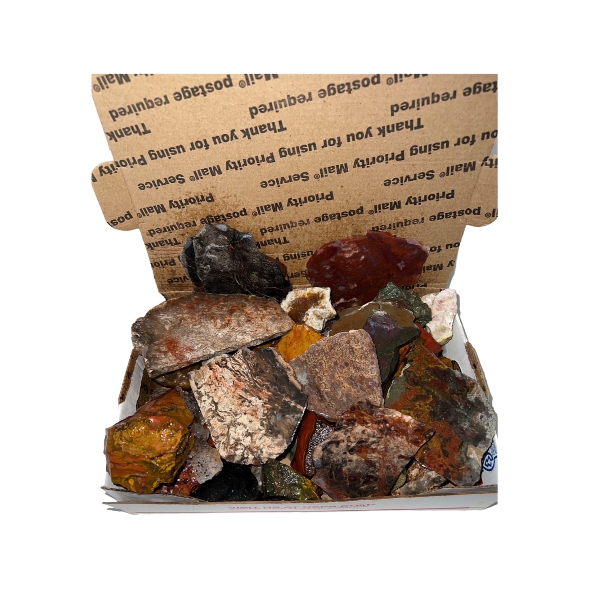 5 Pounds Natural Tumbling Rough and Slab Mix Cut Slabs and Rock ...