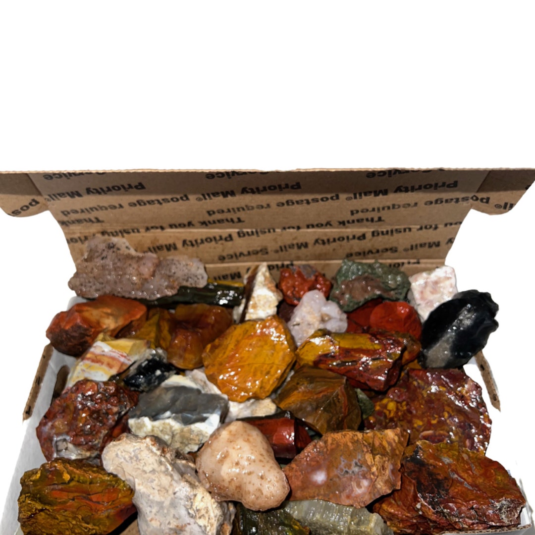 5 Pounds of Tumbling Rough Gem Mix Gemstone Rough Rock for Tumbling ...