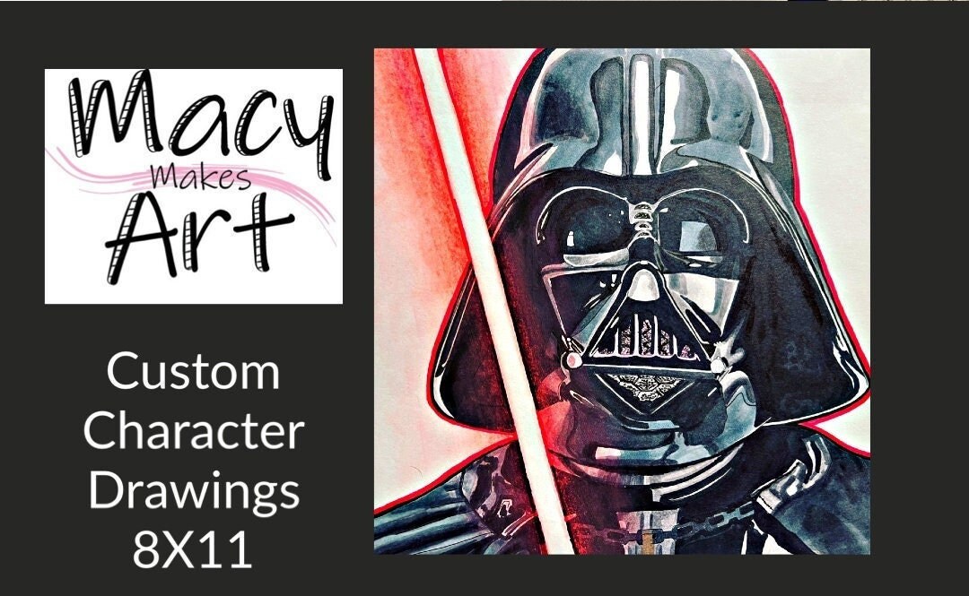 Custom Character Drawings / Fan Art 8x11 - Etsy