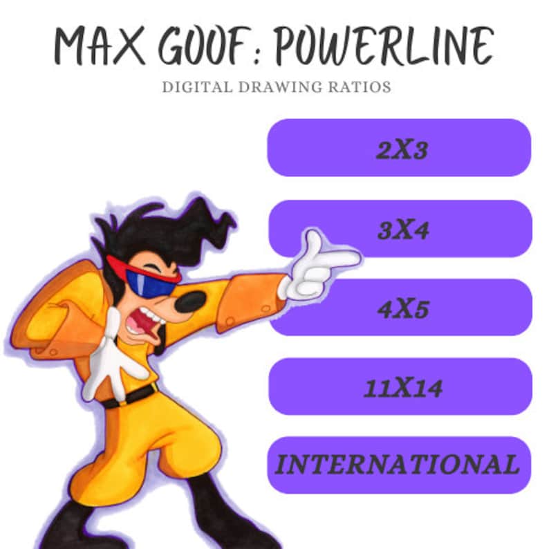 Max Goof Art Print: Goofy Movie Fan Art (digital Download) - Etsy