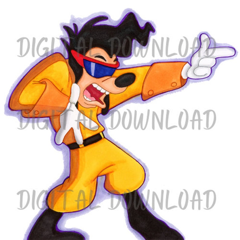 Max Goof, Powerline, Goofy Movie, Goofy, Fan Art, Movie, Digital Art - Etsy