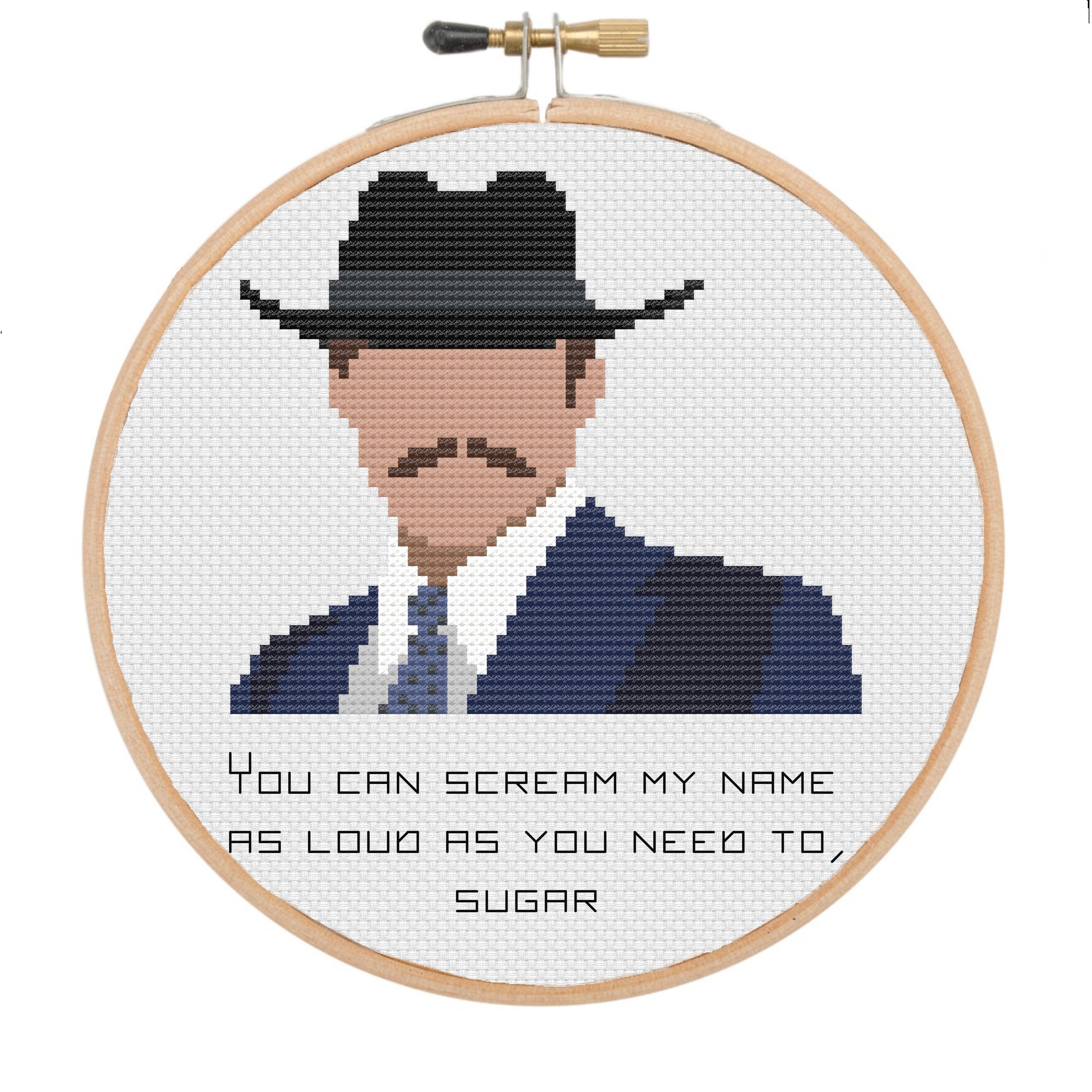 Agent Whiskey Pedro Pascal Cross Stitch Pattern - Etsy