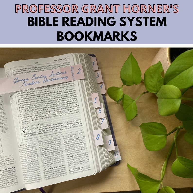 Bible Bookmark Reading System | Professor Grant Horner's | Daily Bible ...
