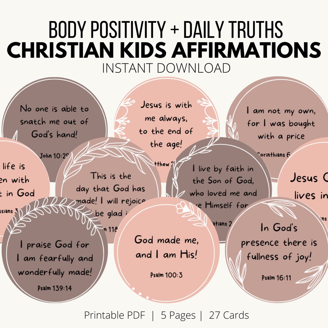 Child of God Affirmation Station Cards | Body Positivity | Daily Truths ...