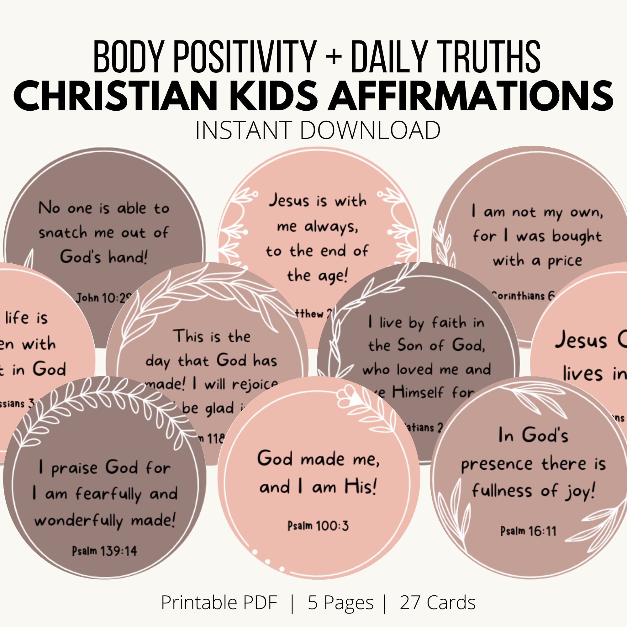 Child of God Affirmation Station Cards | Body Positivity | Daily Truths ...