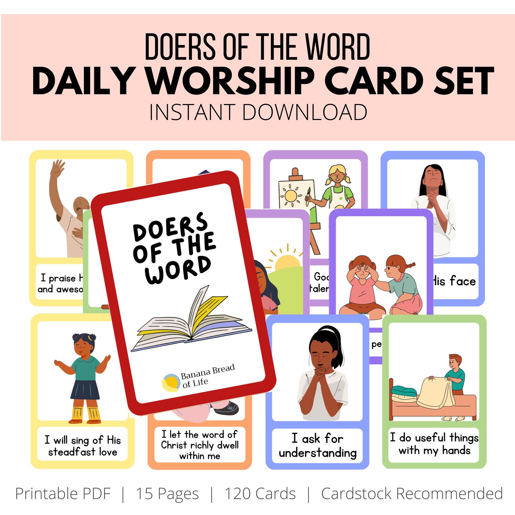 Doers of the Word | Worship Cards for Kids | Abide | Christian ...