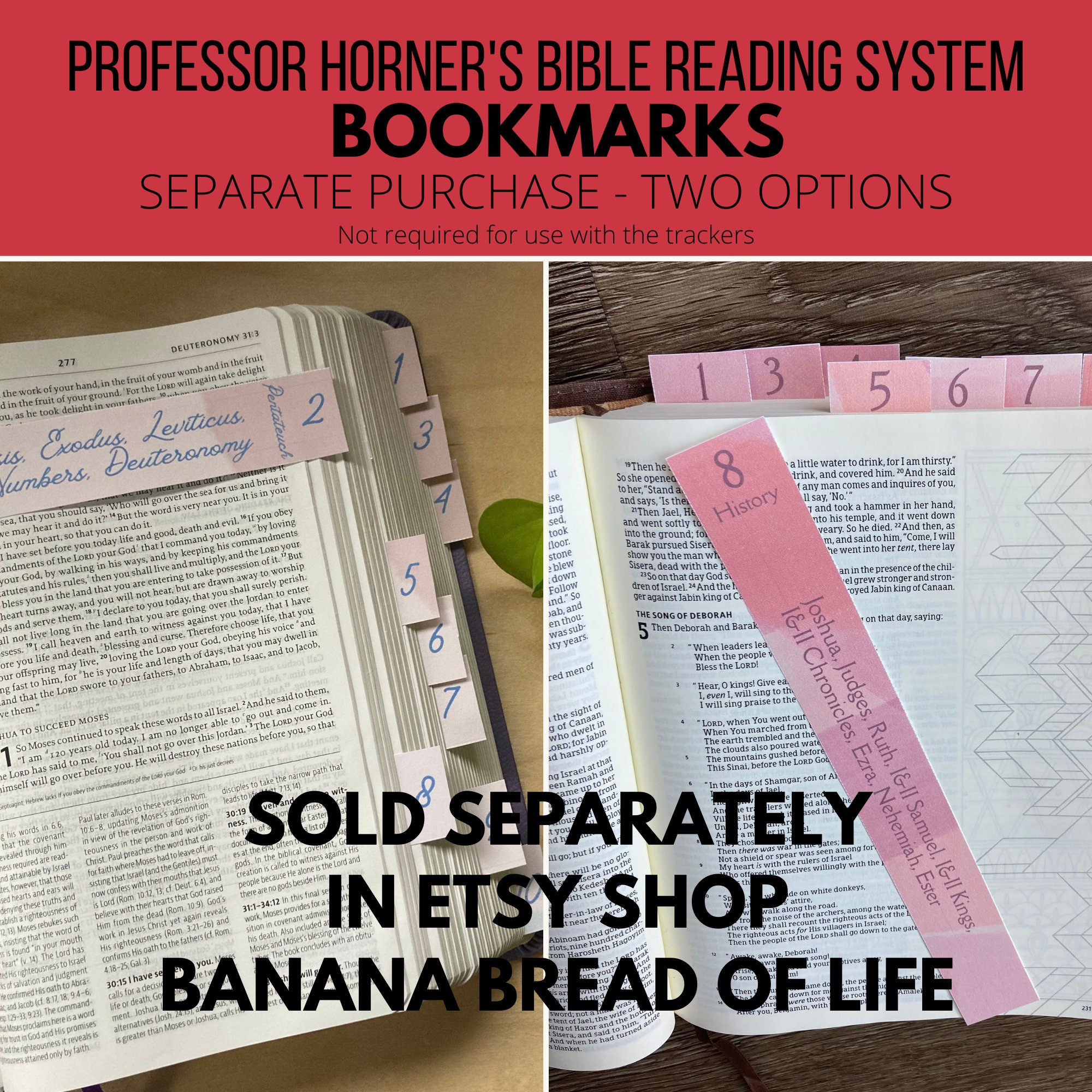 Bible Bookmark Trackers | Professor Grant Horner's Reading System ...