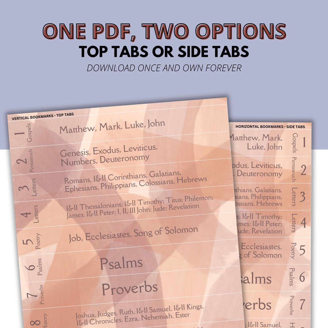 Bible Bookmark Reading System | Professor Grant Horner's | Daily Bible ...