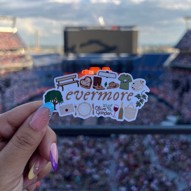 Taylor Swift Evermore Album Inspired Sticker - Etsy