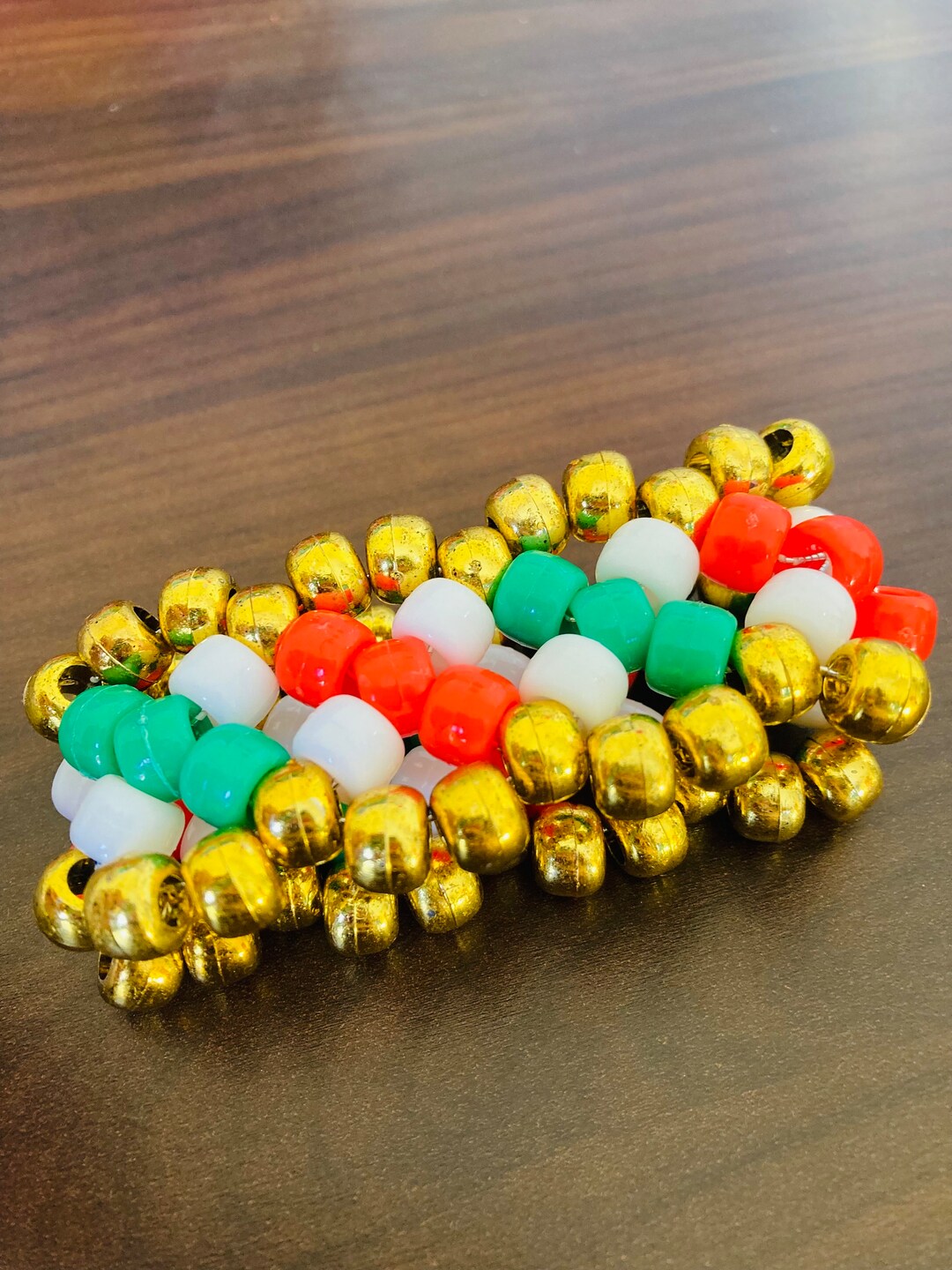 Christmas Candy Cane Kandi X Cuff Bracelet - Etsy