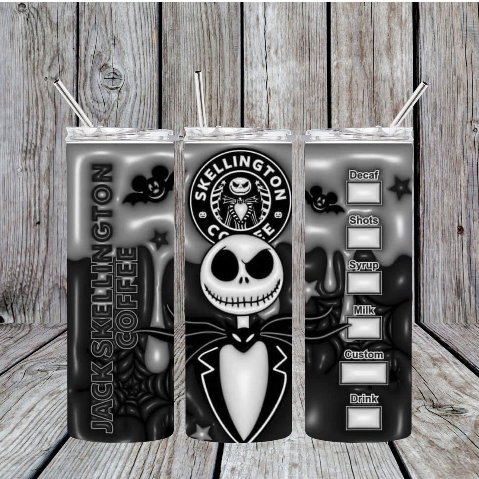 3D Jack 20oz Skinny Tumbler Sublimation 3D Jack PNG Straight Design PNG ...