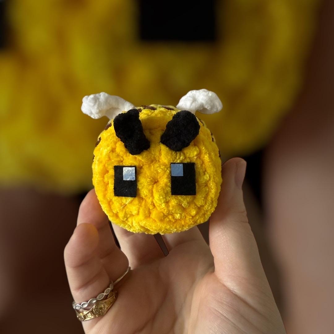 Blockbee Baby Crochet Pattern,amigurumi,crochet,bee,pdf Minecraft Bee ...