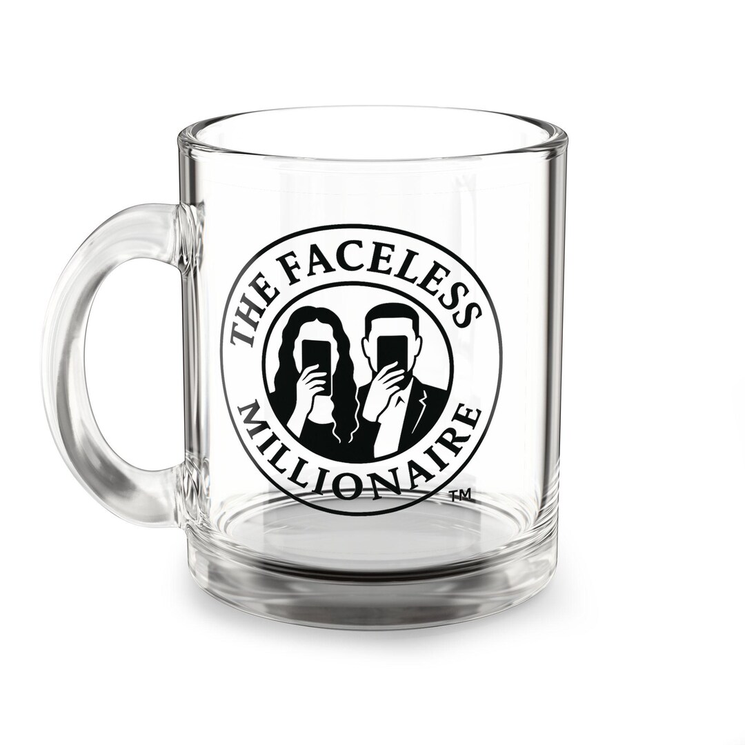 Faceless Millionaire Glass Mug - Etsy