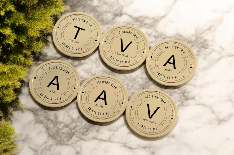 Custom Flip Coin for Everyday Decisions, Unique Gift Idea, Fun Gift for ...