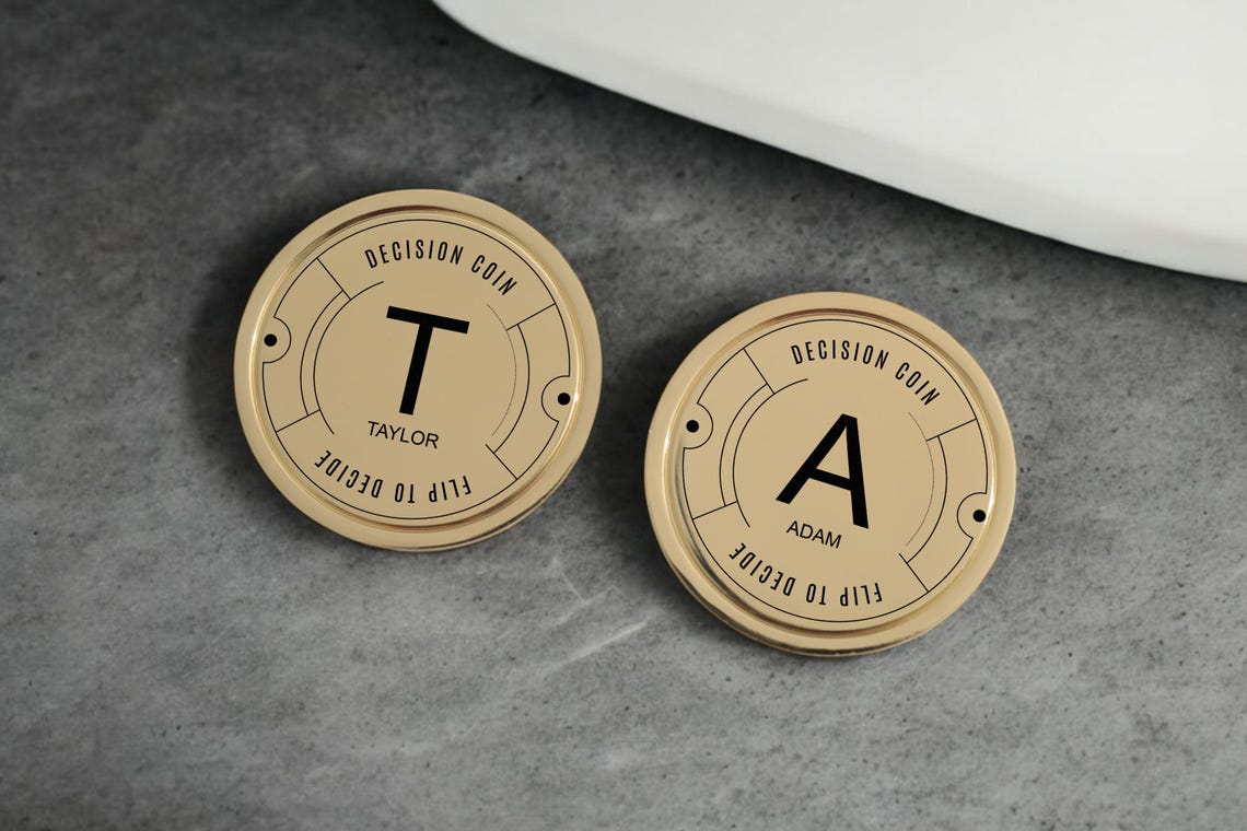 Custom Flip Coin for Everyday Decisions, Unique Gift Idea, Fun Gift for ...