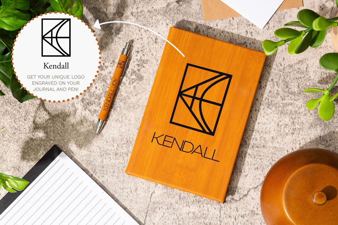 Custom Name Logo Journal, Personalized Unique Name Logo, Personal ...