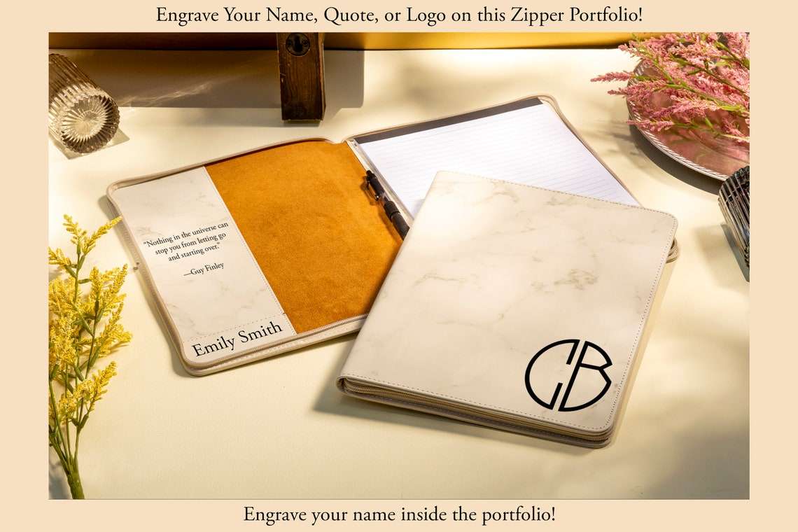 Personalized Refillable Portfolio Custom Portfolio With - Etsy UK