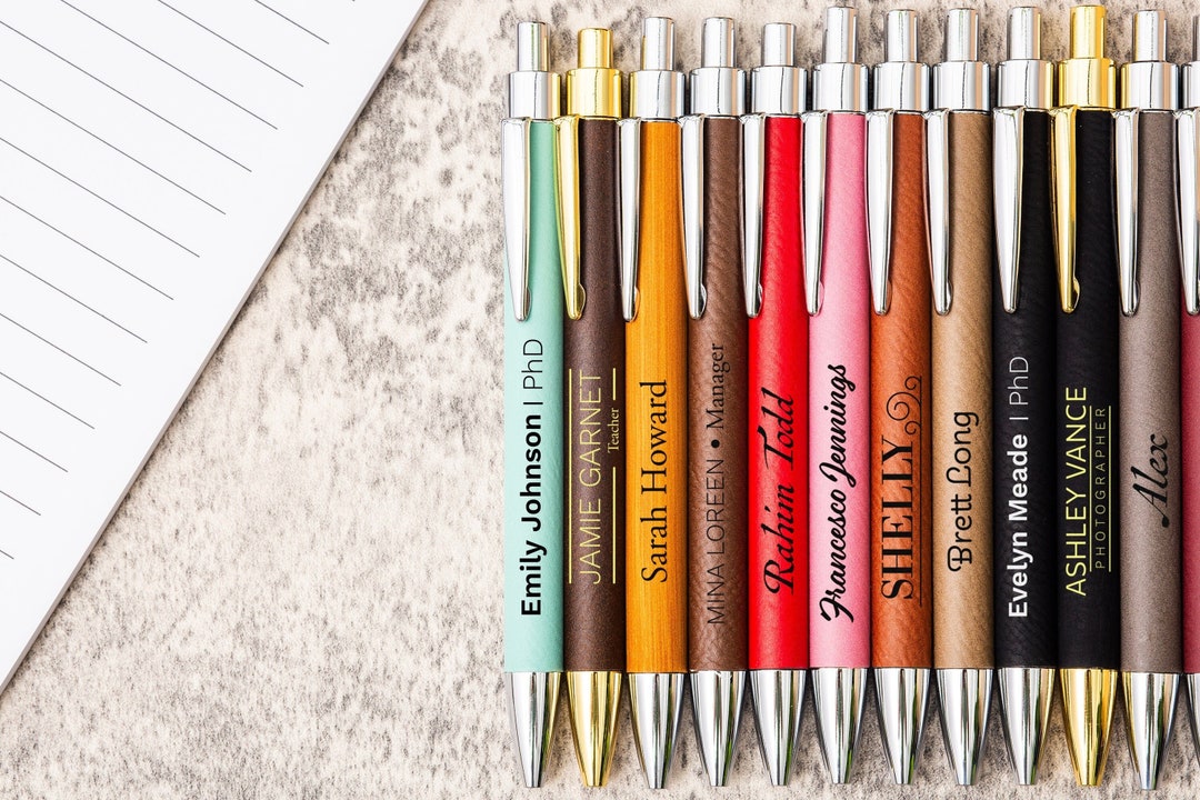 Personalized Pen Leather, Custom Business Pens, Engraved Pen, Custom Pens, Custom Office ...