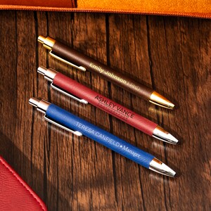 Personalized Pen Leather, Custom Business Pens, Engraved Pen, Custom ...