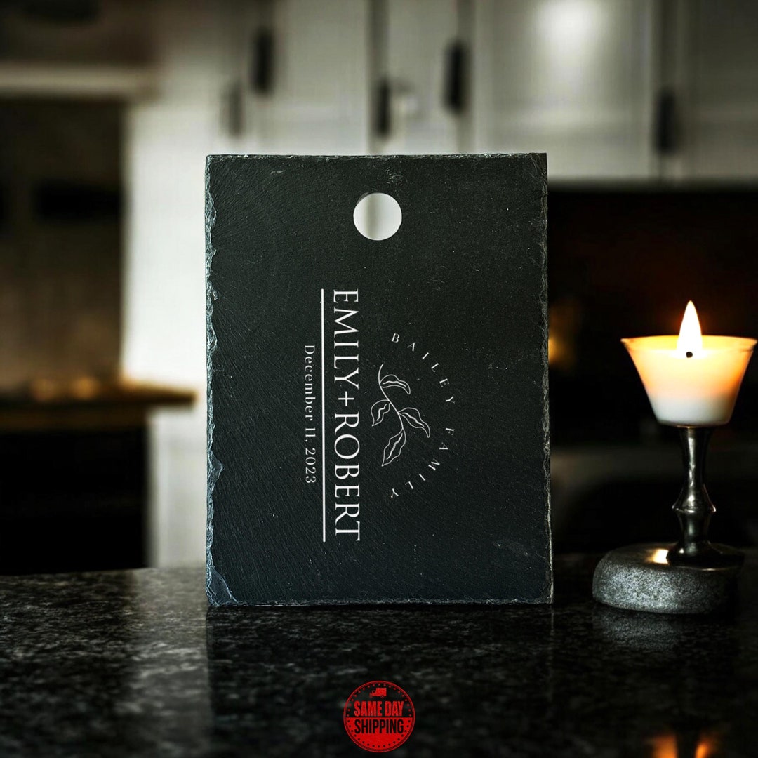 Custom Slate Cutting Board, Engraved Cutting Board, Kitchen Decor ...