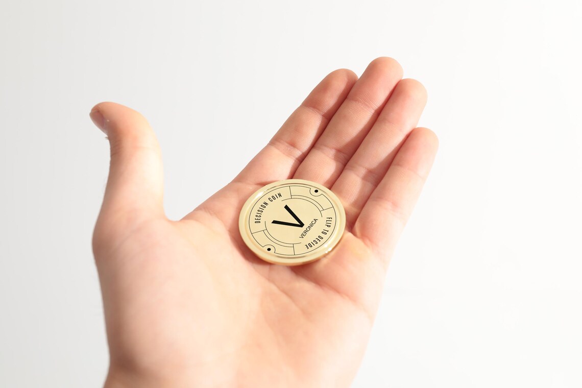 Custom Flip Coin for Everyday Decisions, Unique Gift Idea, Fun Gift for ...
