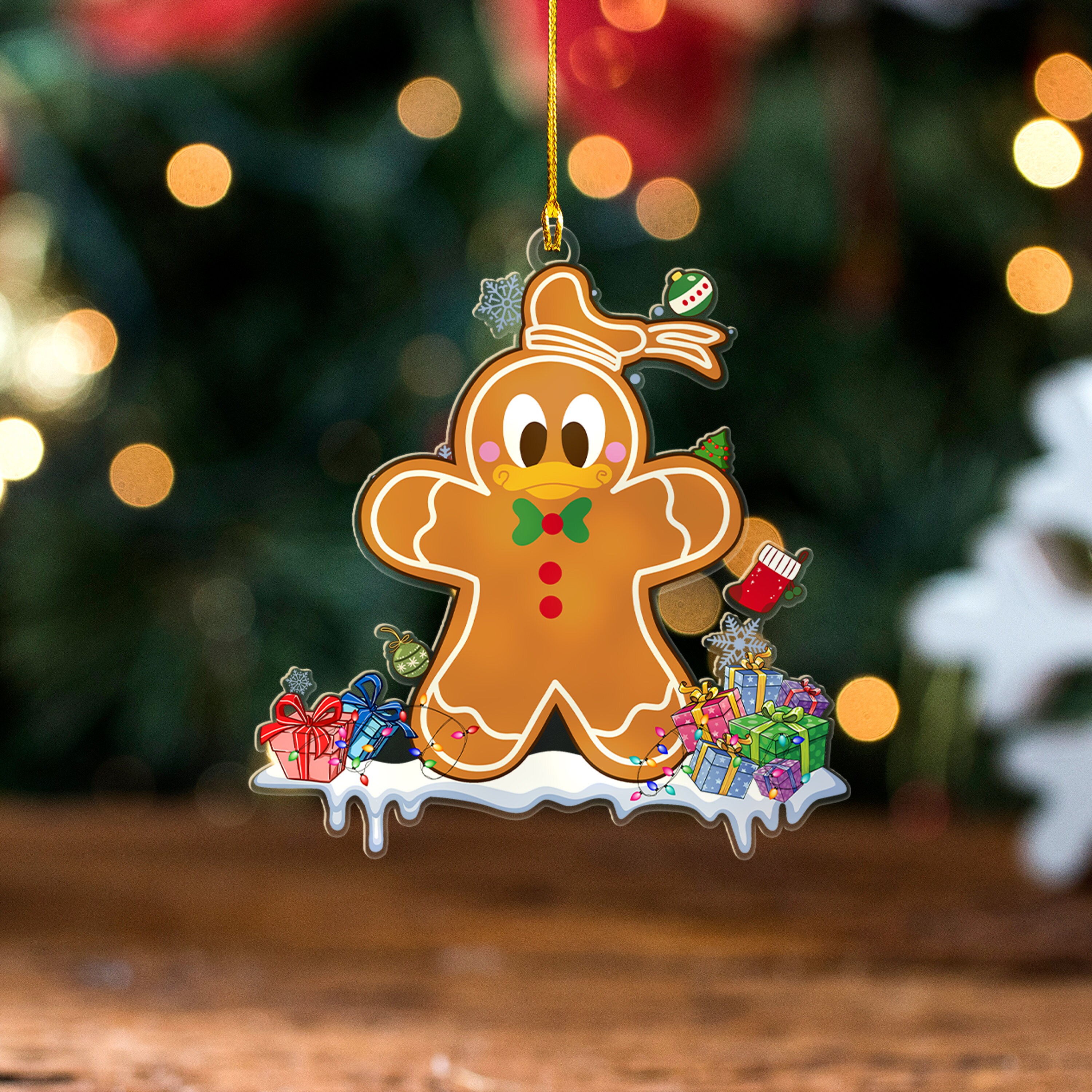 Gingerbread Donald Duck Christmas Ornament, Donald Ornament ...