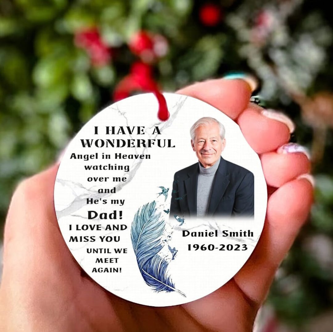 Custom Memorial Ornament Personalized Memorial Christmas - Etsy