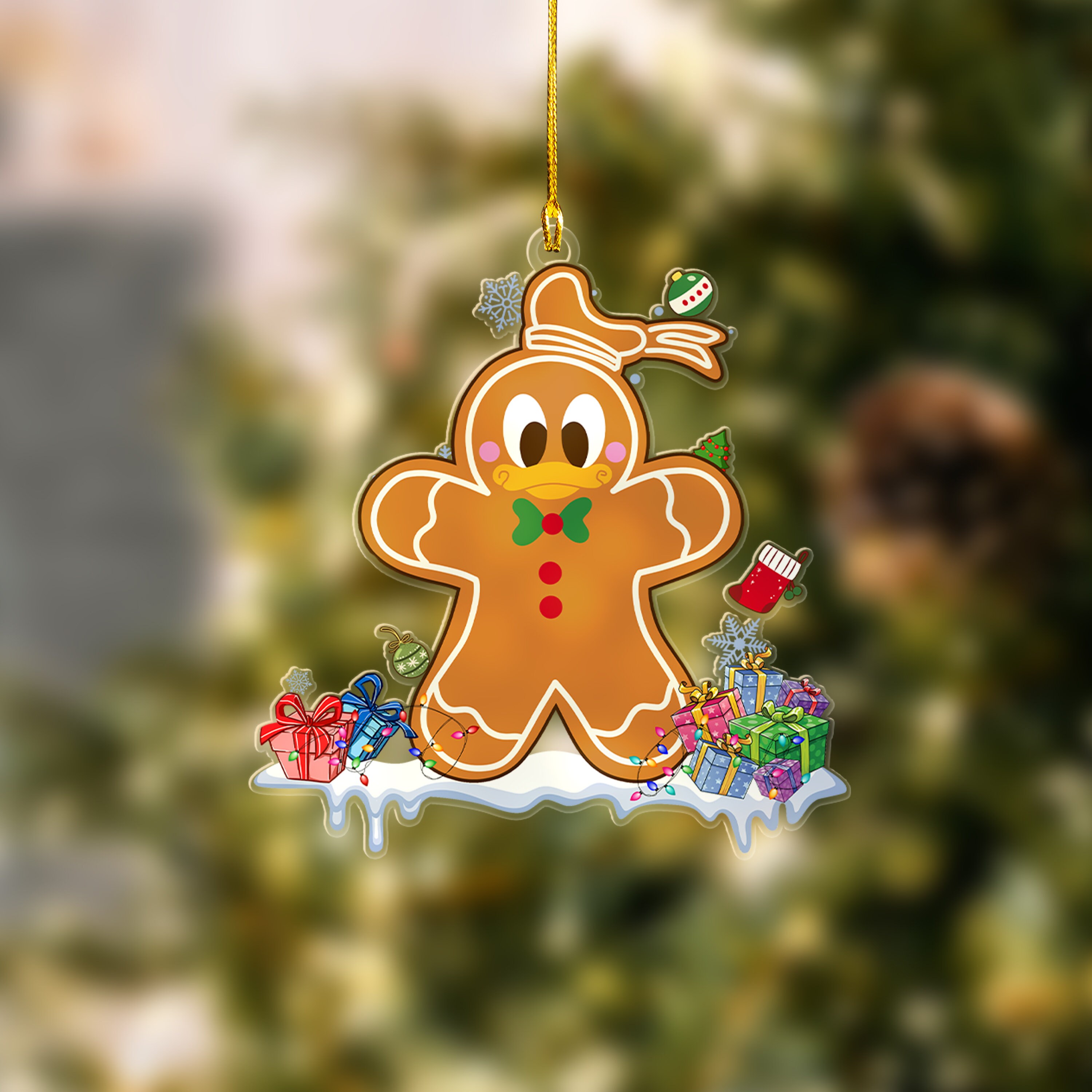 Gingerbread Donald Duck Christmas Ornament, Donald Ornament ...